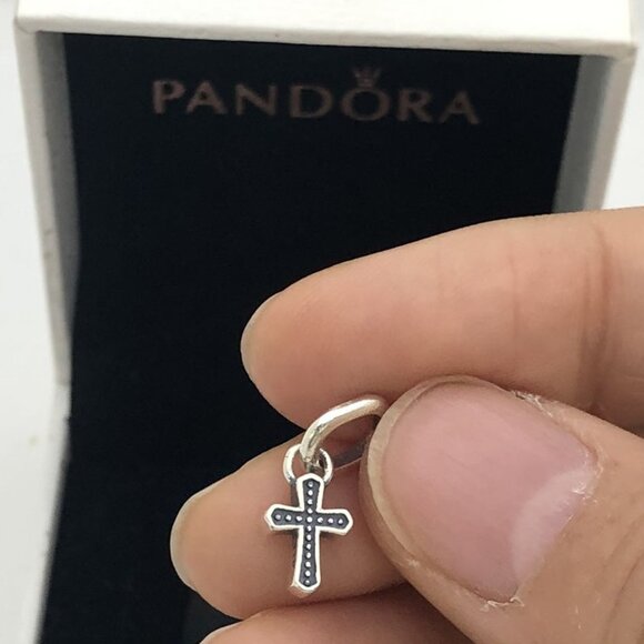 Pandora | Jewelry | Pandora Me Sparkling Cross Mini Dangle Charm | Poshmark